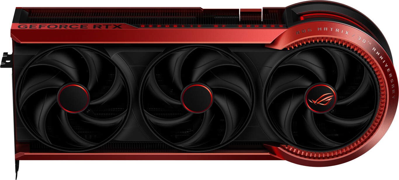 ASUS, 30. yılına özel Quad-Fanlı GeForce RTX 5090 ROG Matrix GPU’sunu ...